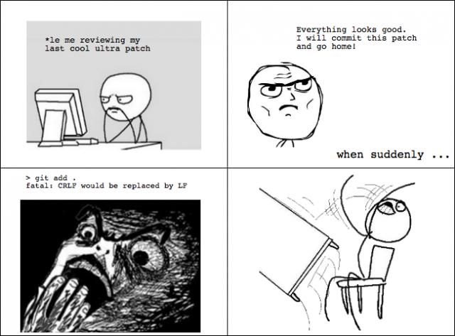 Eol Git Commit Get Fatal Error Fatal Crlf Would Be Replaced By Lf In Stack Overflow 9572